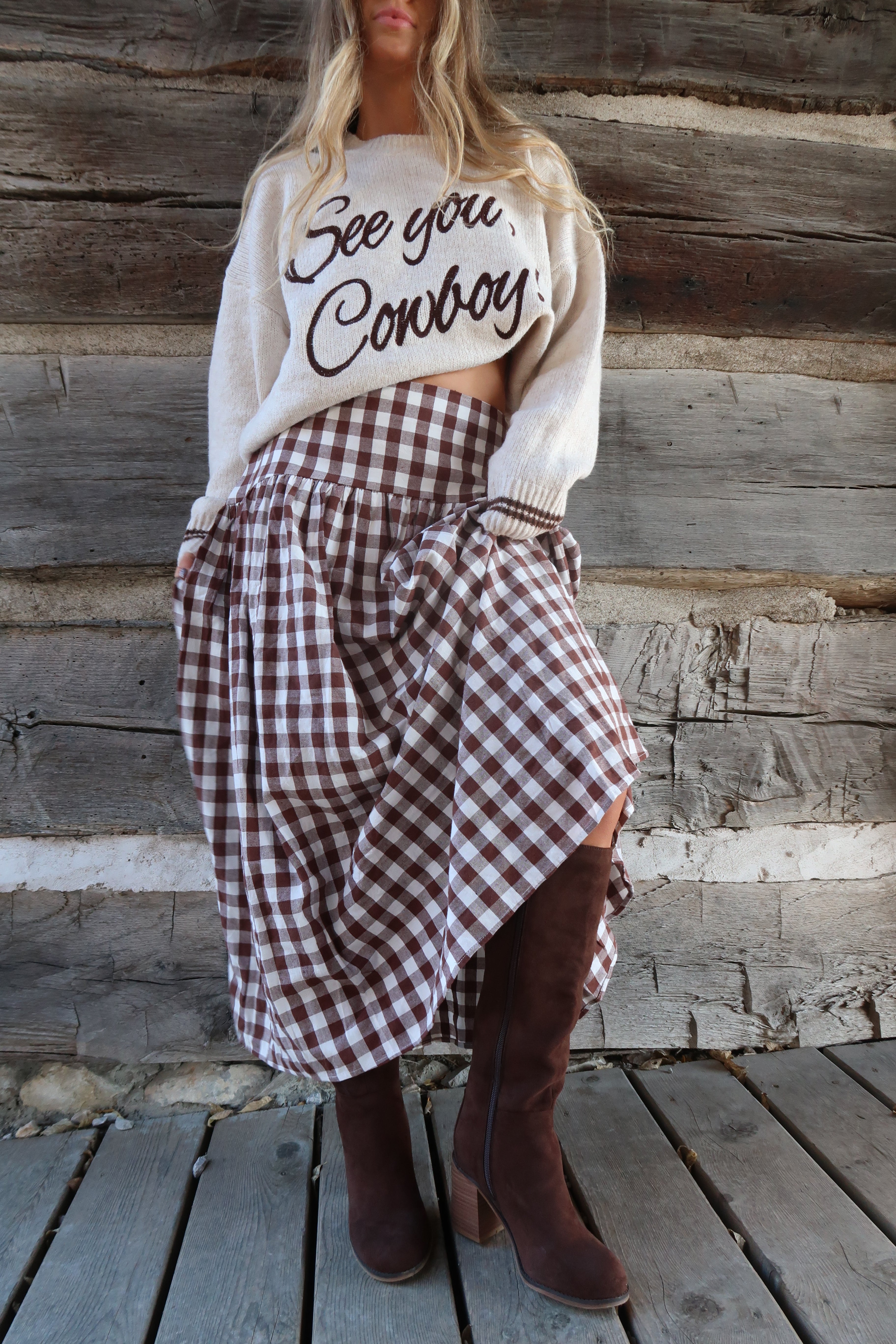 Pecan Pie Maxi Skirt – Maddy Jae